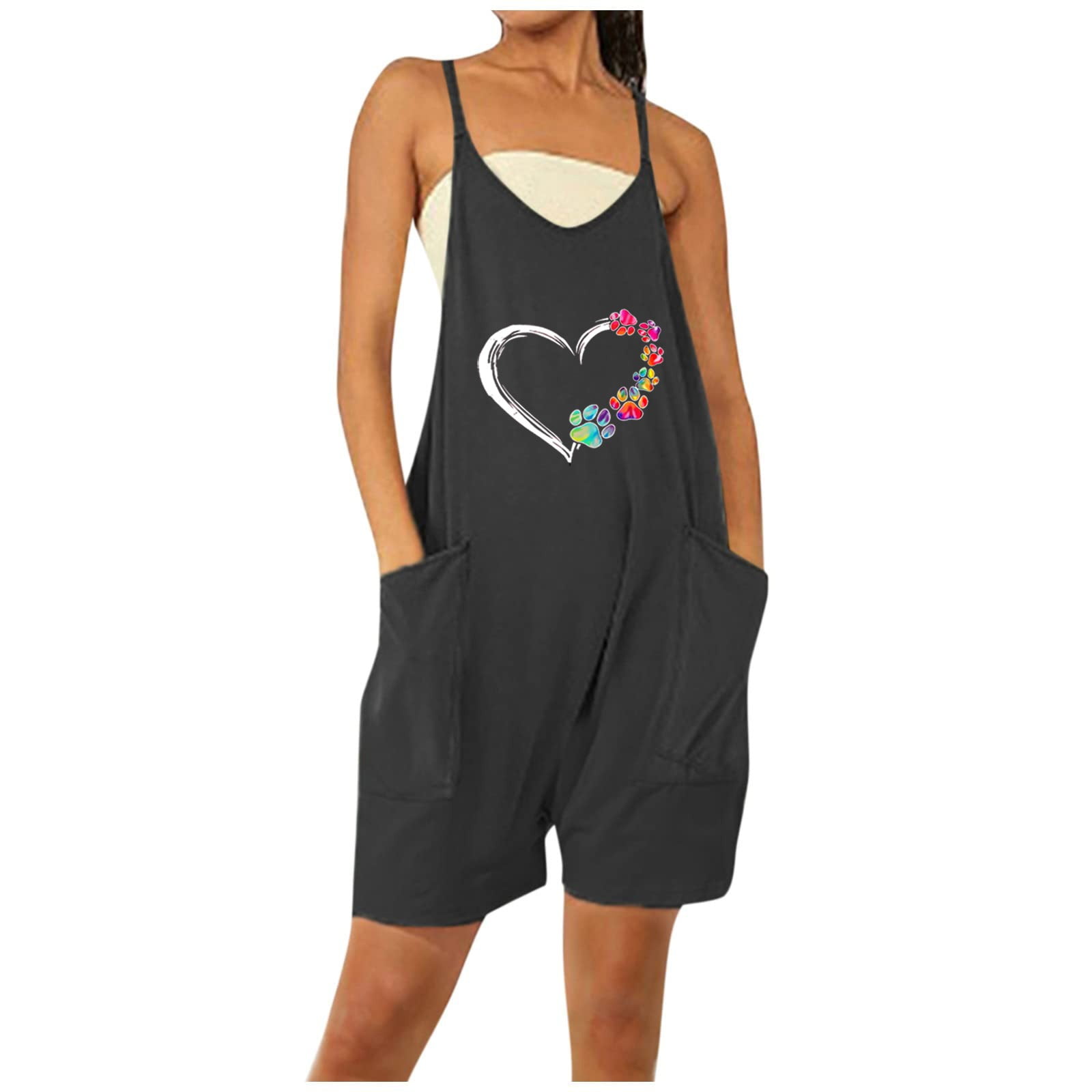 UPPADA Day 2025 Jumpsuits for Women Dressy Sleeveless Straps Rompers Casual Wide Leg Overalls ...