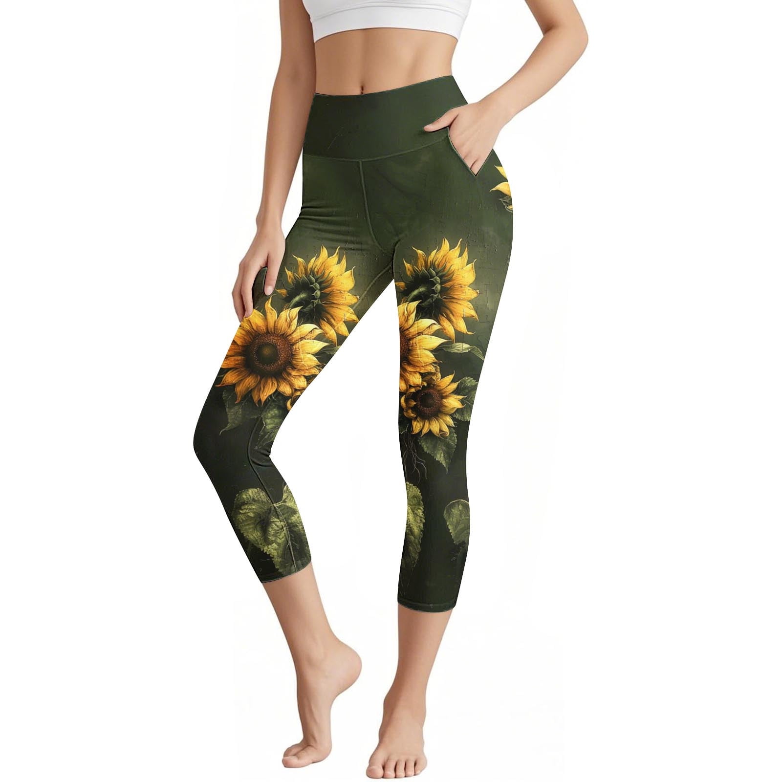 UPPADA Printed Leggings for Women High Waisted Vintage Patterned Tights ...