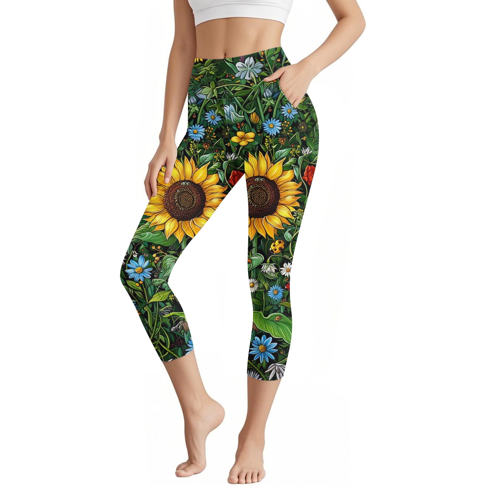 UPPADA Printed Leggings for Women High Waisted Vintage Patterned Tights ...