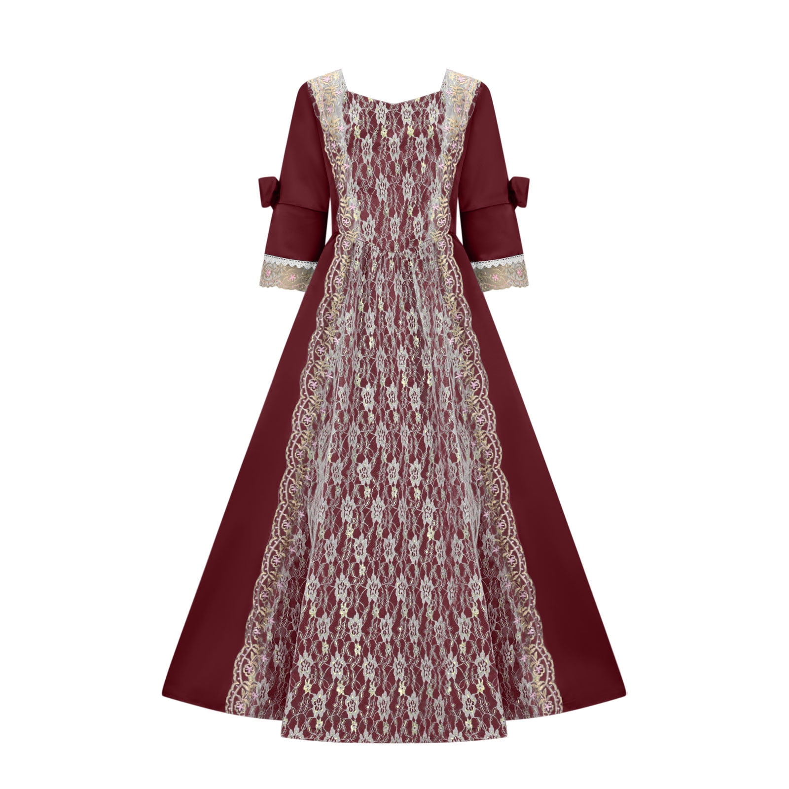 UPPADA Victorian Ball Gown Costume for Womens Long Corset Dresses Plus ...