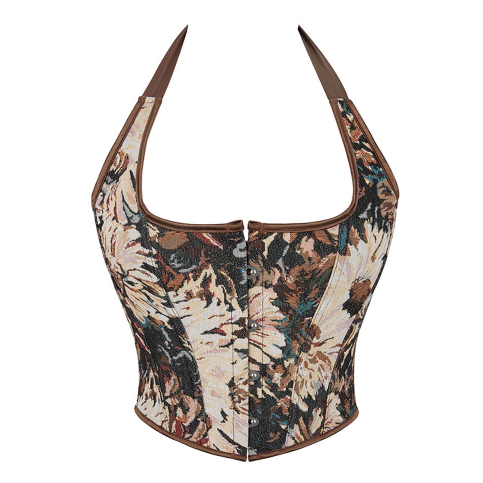 UPPADA Vintage Corset Top On Sale,Womens Lingerie Corset Underbust ...