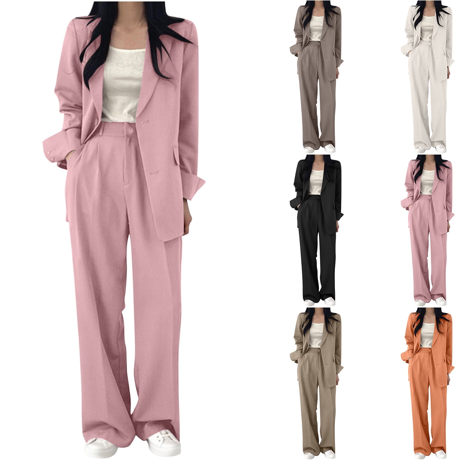 UPPADA Women 2 Piece Suits Set Business Casual Outfits for Ladies Two ...