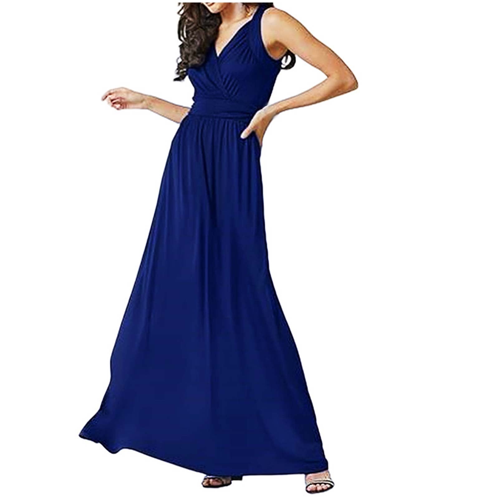 UPPADA Womens 2025 formal Evening Gowns Maxi Dress Cocktail Party V ...