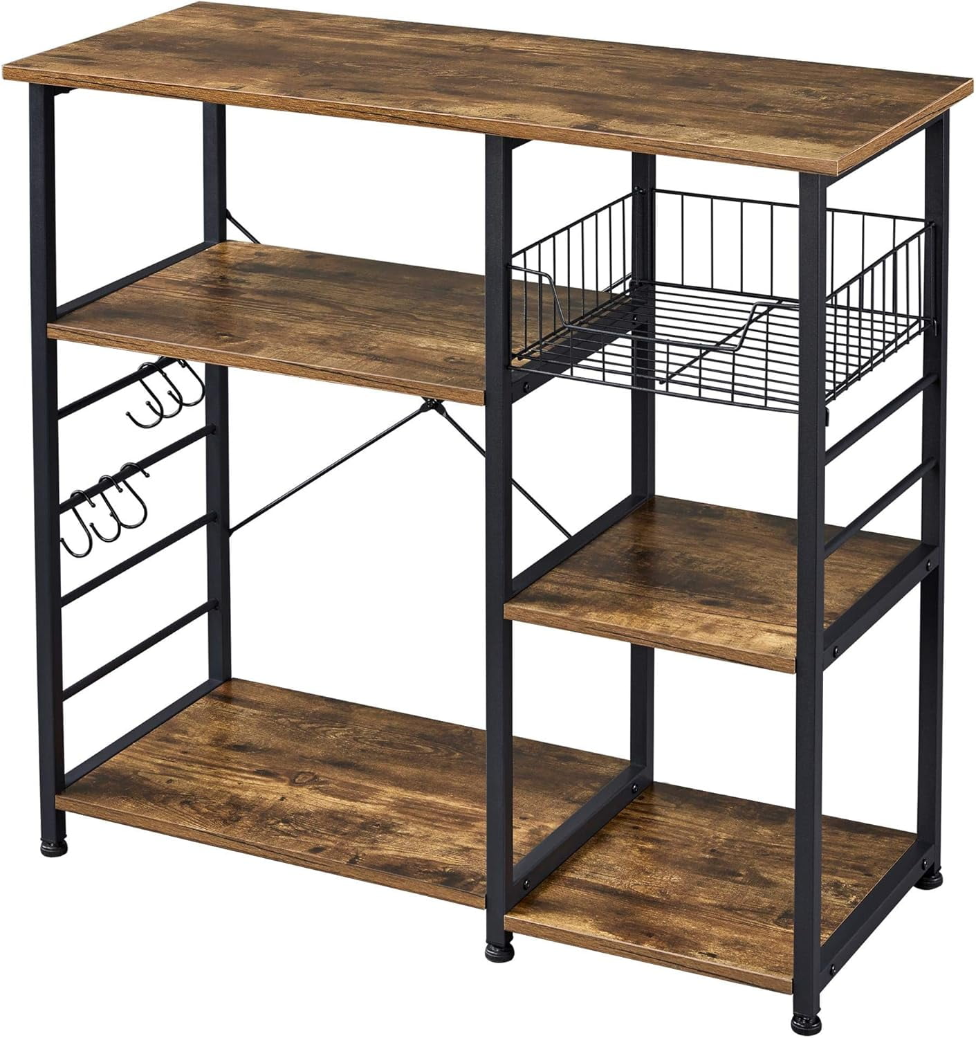 UPPYL 3-Tier Kitchen Baker Rack Microwave Oven Rack Stand Storage Cart ...