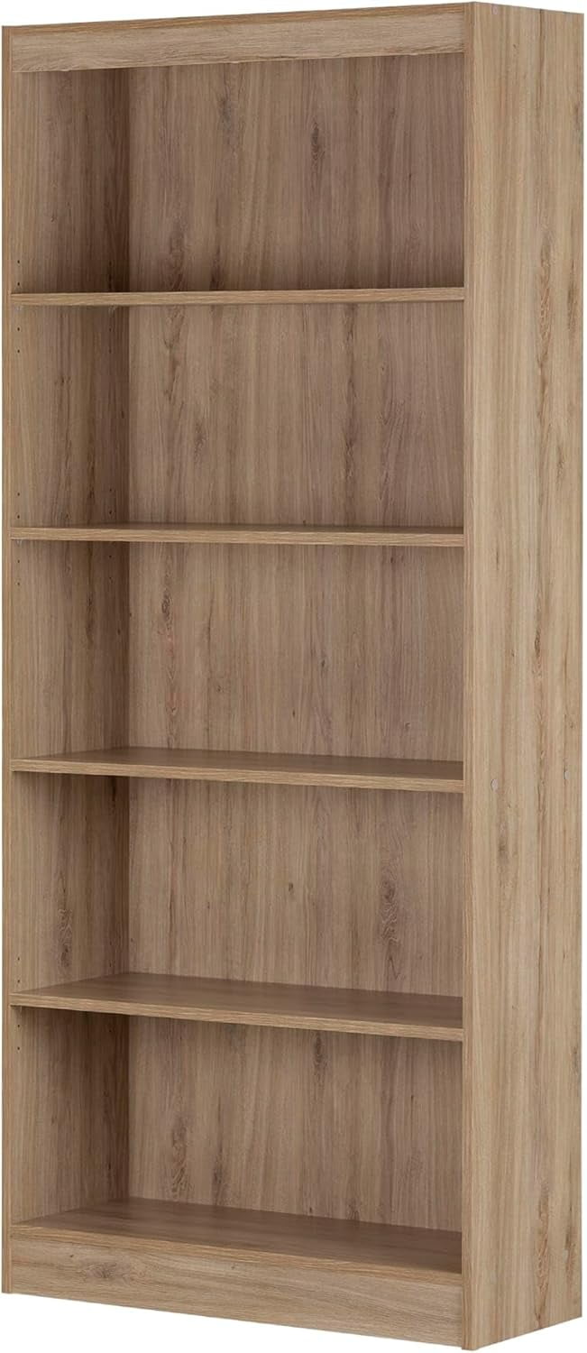 UPPYL 5-Shelf Bookcase Cherry - Elegant, Sturdy Space-Saving Vertical ...