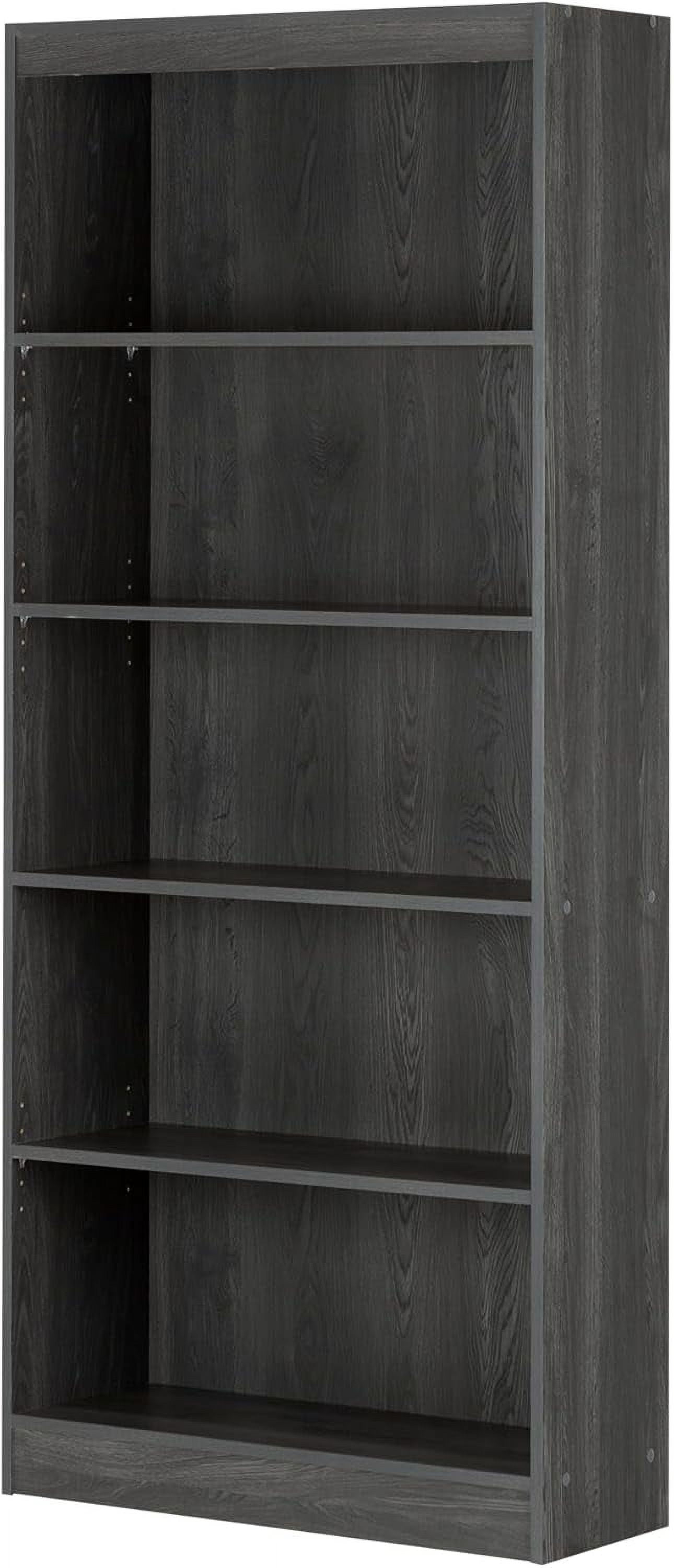 UPPYL 5-Shelf Bookcase Cherry - Elegant, Sturdy Space-Saving Vertical ...