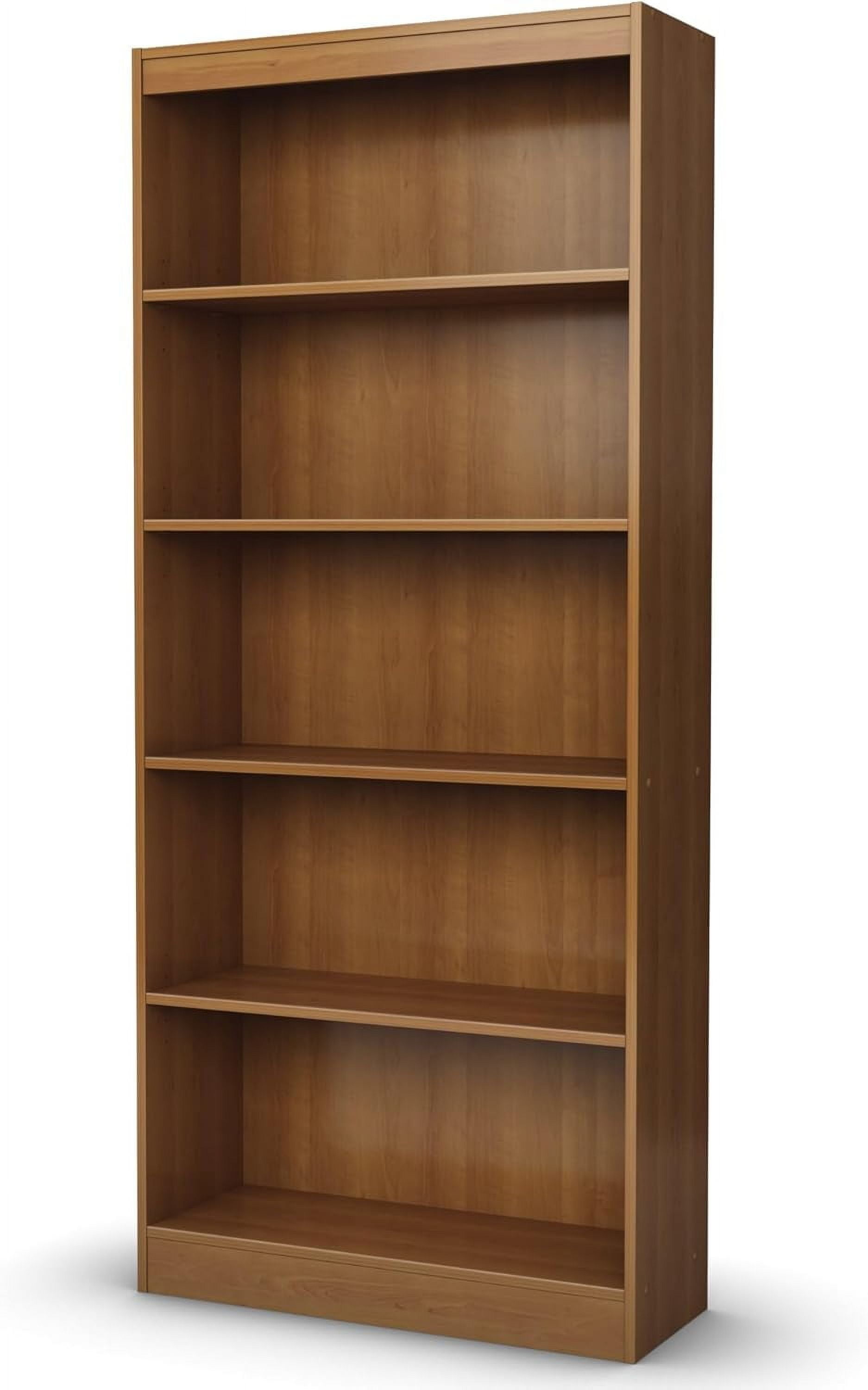 UPPYL 5-Shelf Bookcase Cherry - Elegant, Sturdy Space-Saving Vertical ...