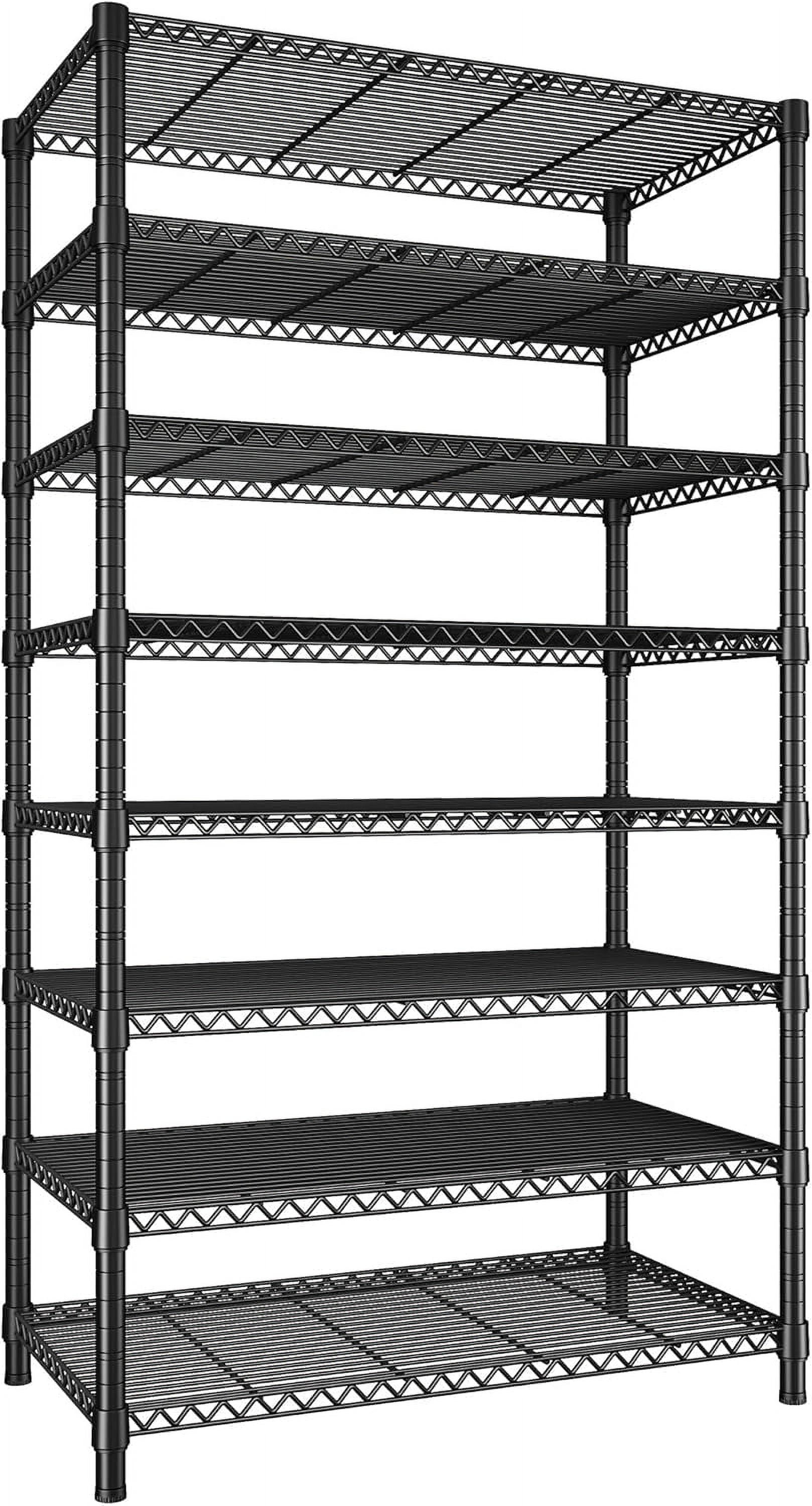 UPPYL 8 Tier Metal Shelving 75" H Storage Shelves Tall Wire Shelving ...