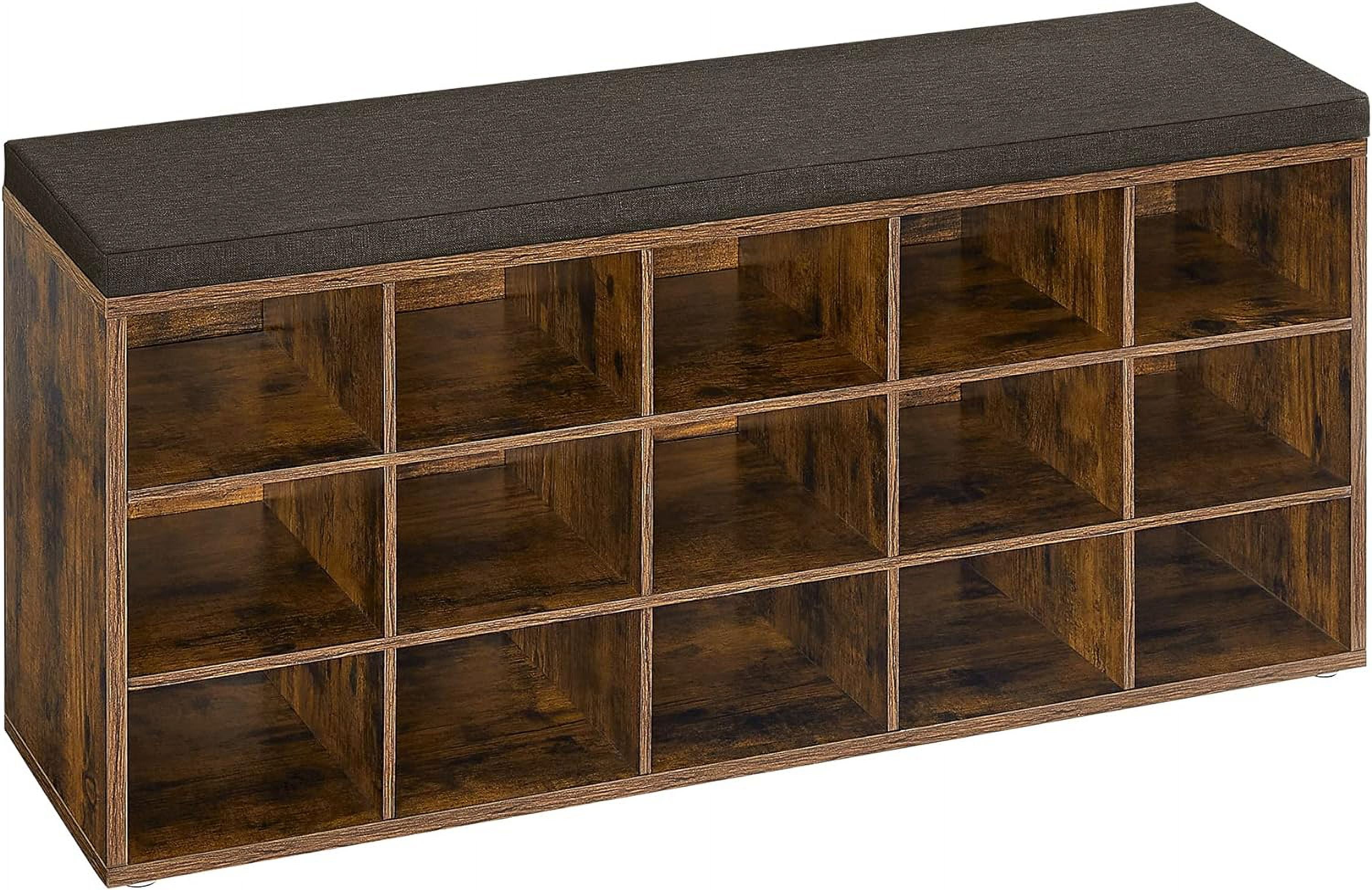 UPPYL Collection - Shoe Bench, Storage Bench with Padded Seat, Entryway ...
