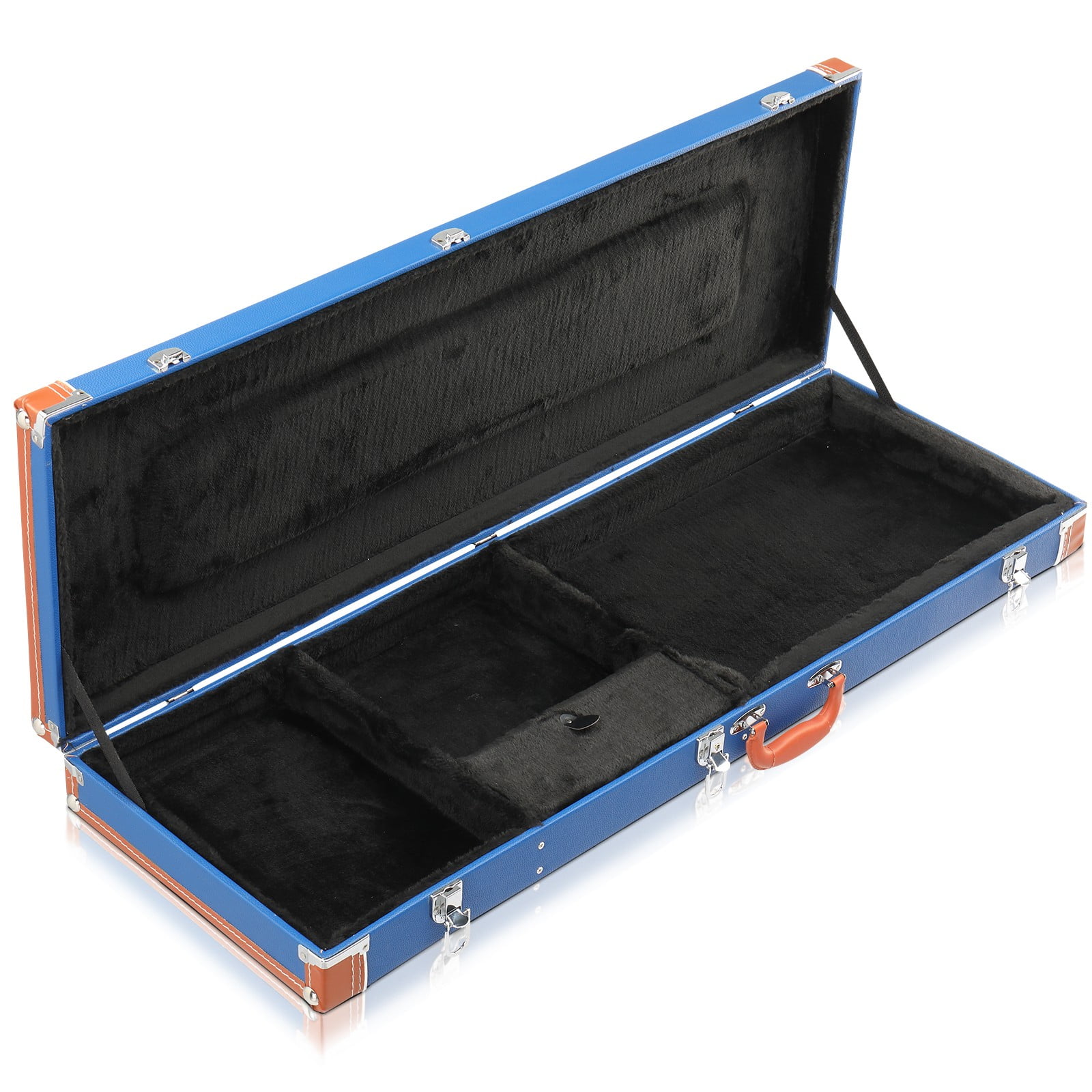 UPPYL Electric Guitar Hard Case, Rectangle Wooden Standard 39-Inch ...