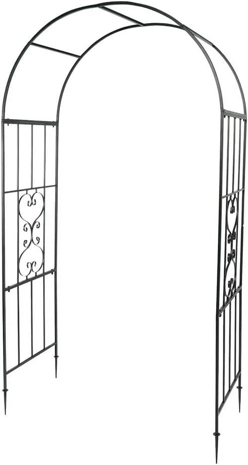 UPPYL Garden Arch Arbor, Heavy Duty Metal Arbour Archway, Decorative ...