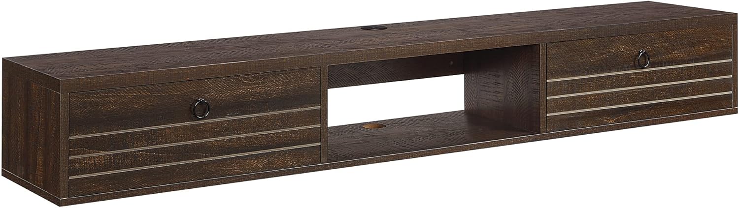 UPPYL Modern Floating Wall Mounted 63 Inch TV Console with Built-in ...