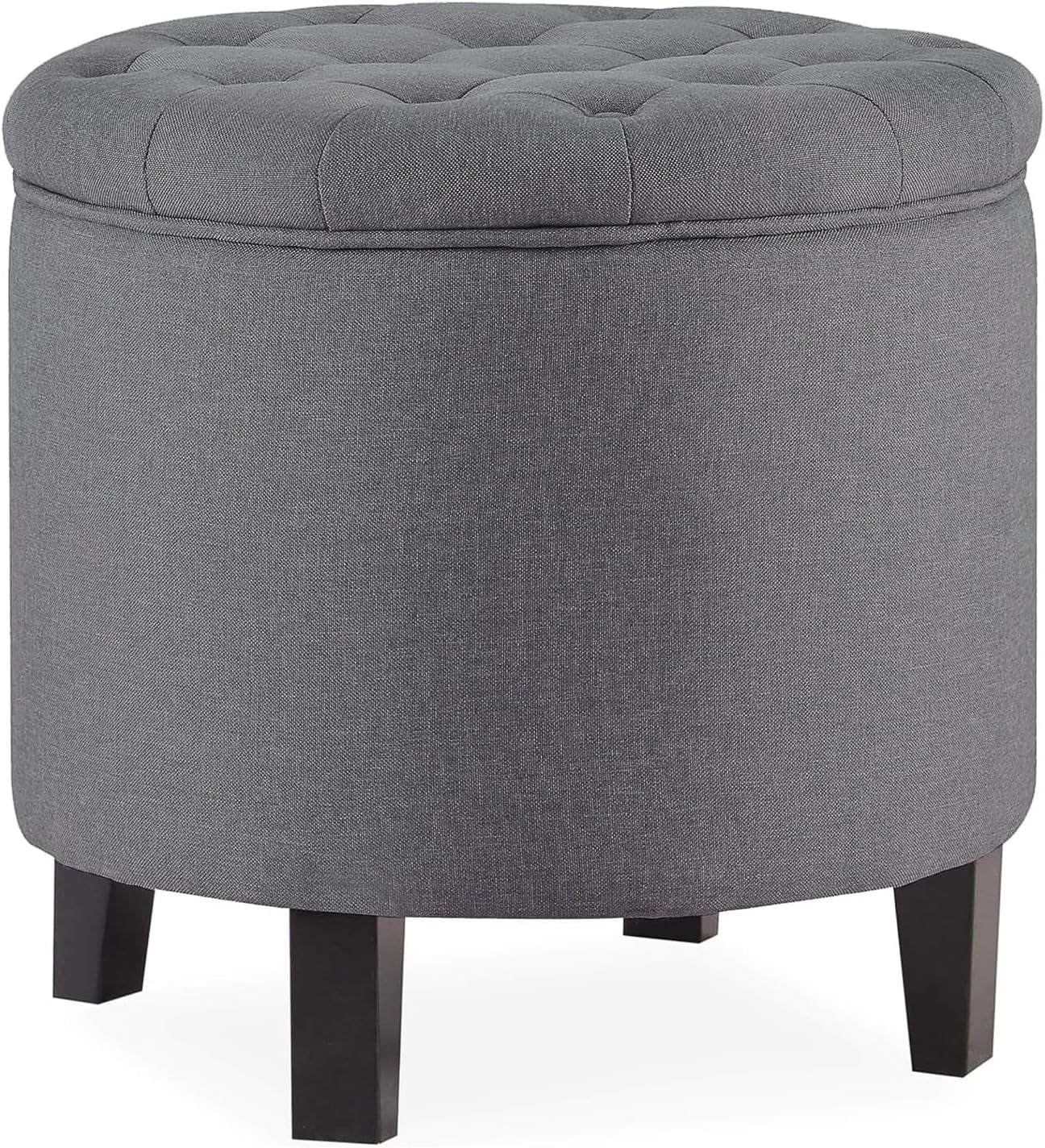 UPPYL Modern Tufted Accent Storage Ottoman, Small Upholstered Button ...