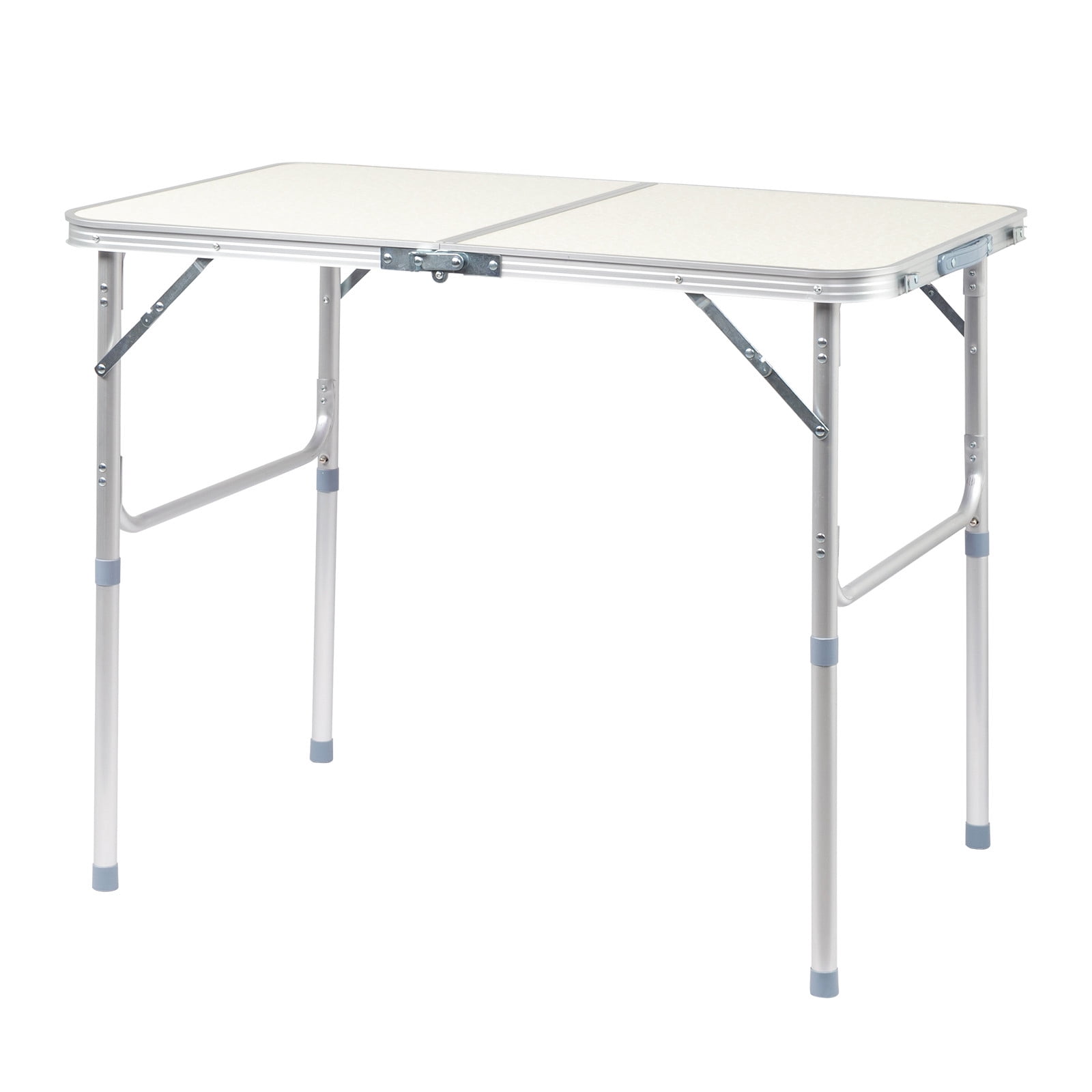 UPPYL Small Camping Table Adjustable Height Aluminum Folding Table for ...