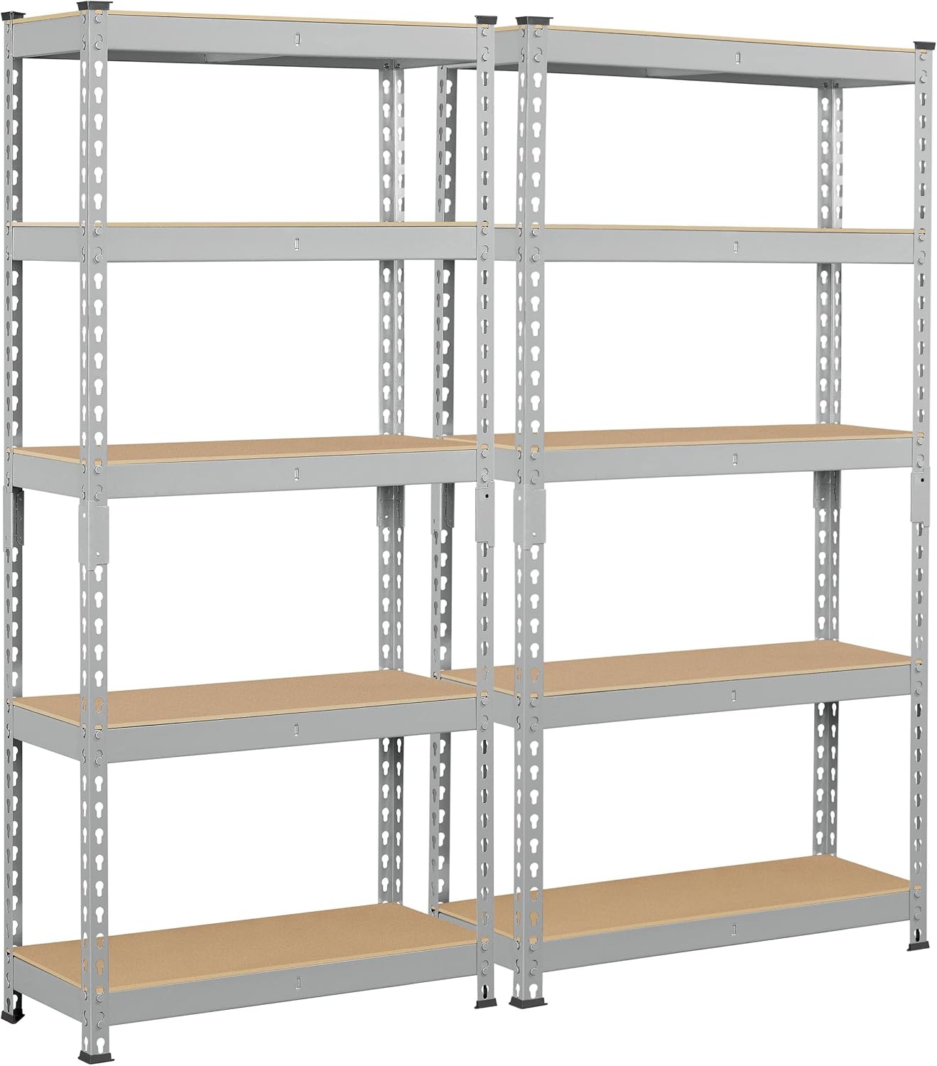 UPPYL UPPYL 2 PCS 5-Tier Utility Shelves, Metal Storage Shelves Garage ...