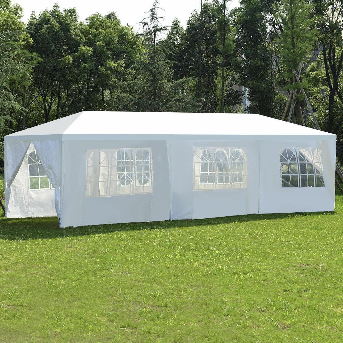 UPPYL White Party Tent, Outdoor Party Tent with 8 Removable Sidewalls ...