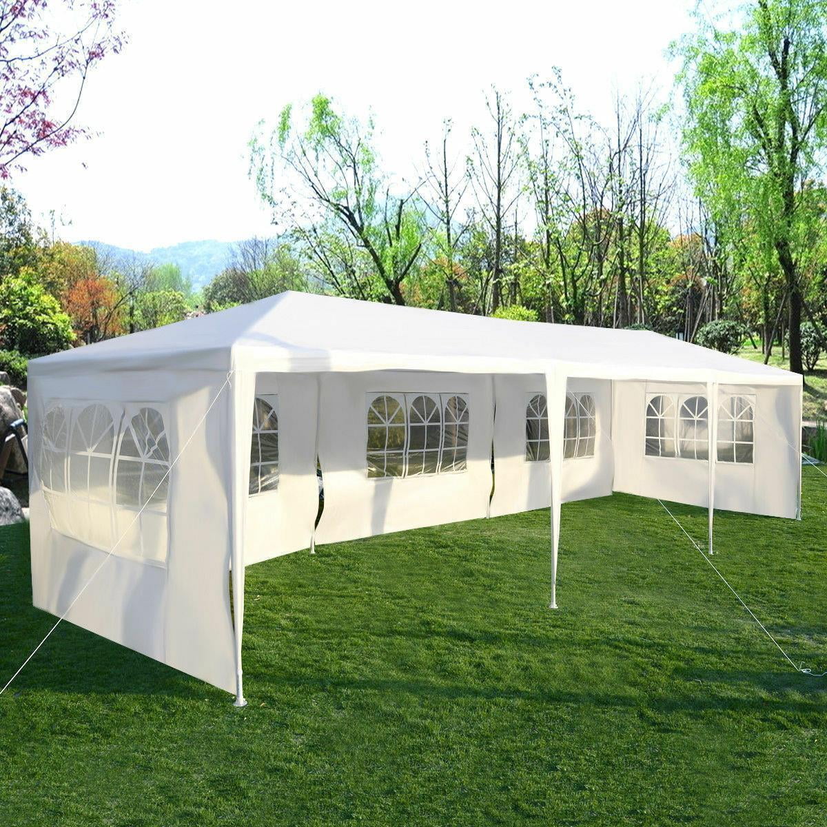 UPPYL White Party Tent, Outdoor Party Tent with 8 Removable Sidewalls ...