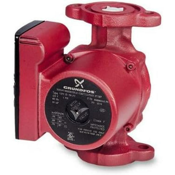UPS - 1/25 HP - 3-Speed Circulation Pump - Cast Iron - GF 15/26 Rotated ...