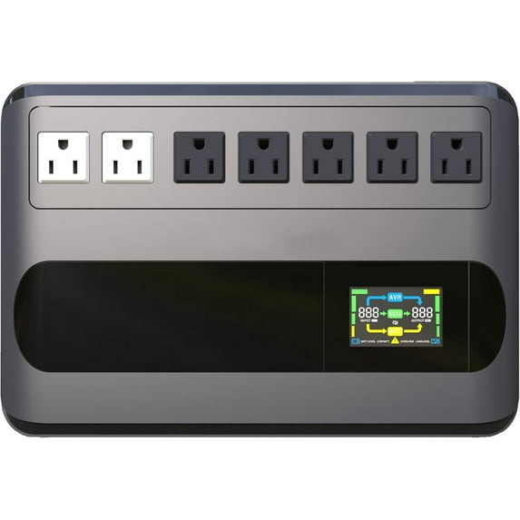 UPS 1000VA 500W Uninterruptible Power Supply Offline Back UPS ...