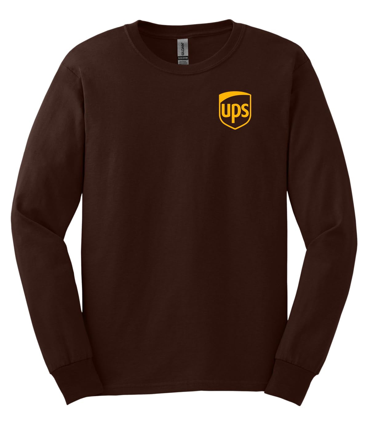 UPS Brown Long Sleeve T-Shirt United Parcel Service Official Colors and ...