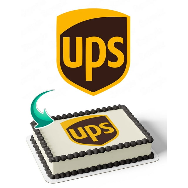 UPS Logo Decoration Edible Image Cake Topper Personalized Birthday ...
