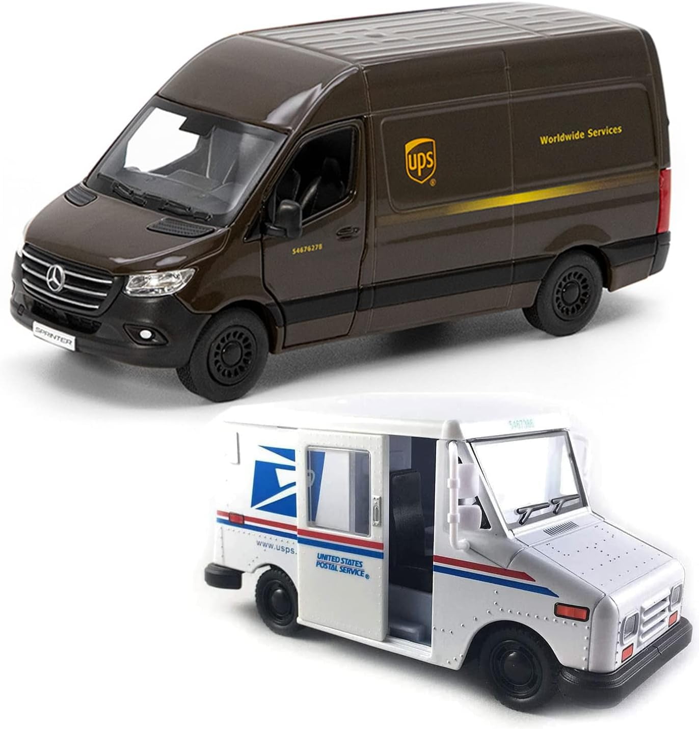 - UPS Mercedes-Benz Sprinter + United States Postal Mail Truck Grumman ...