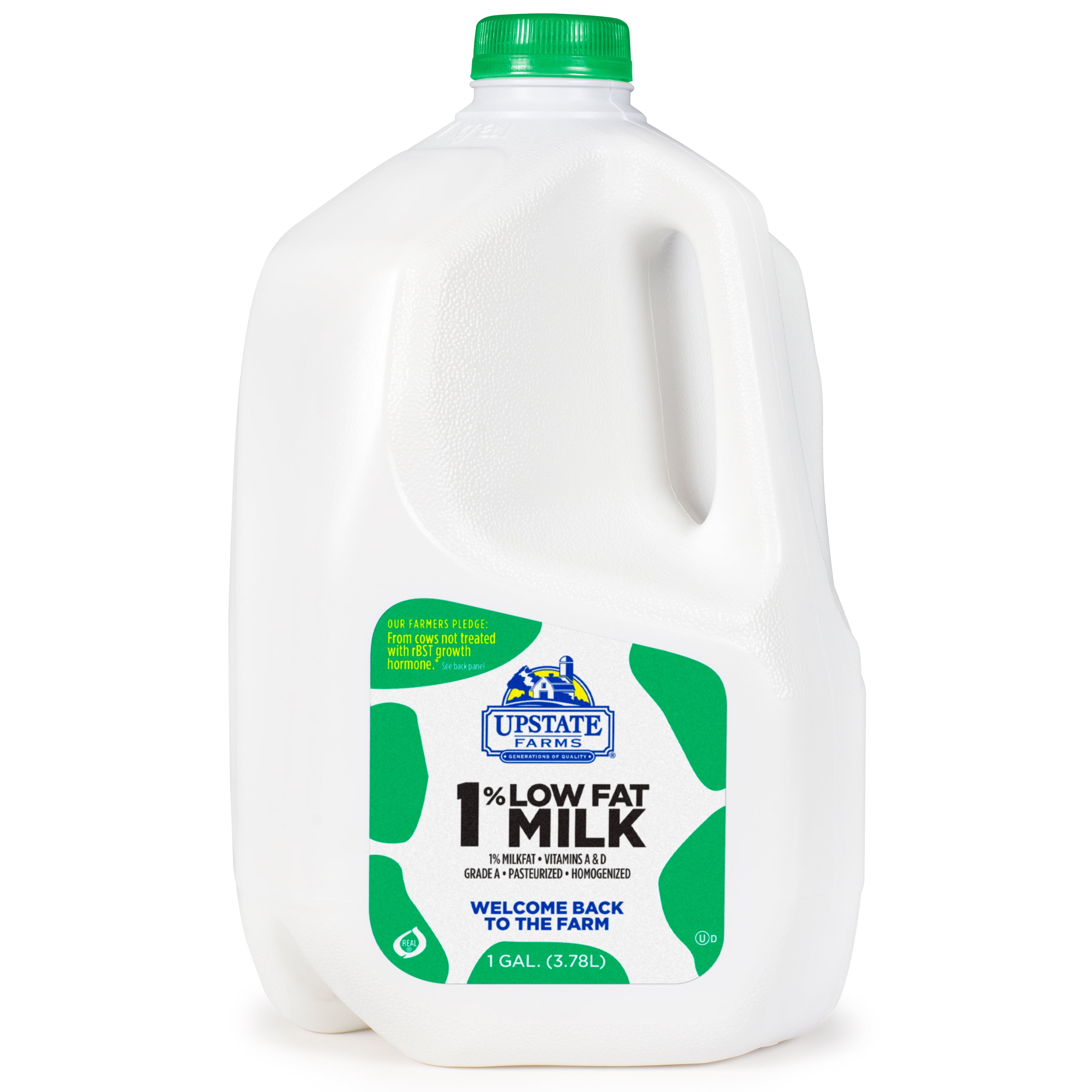 UPSTATE FARMS 1% Low Fat Milk, 128 fl oz - Walmart.com