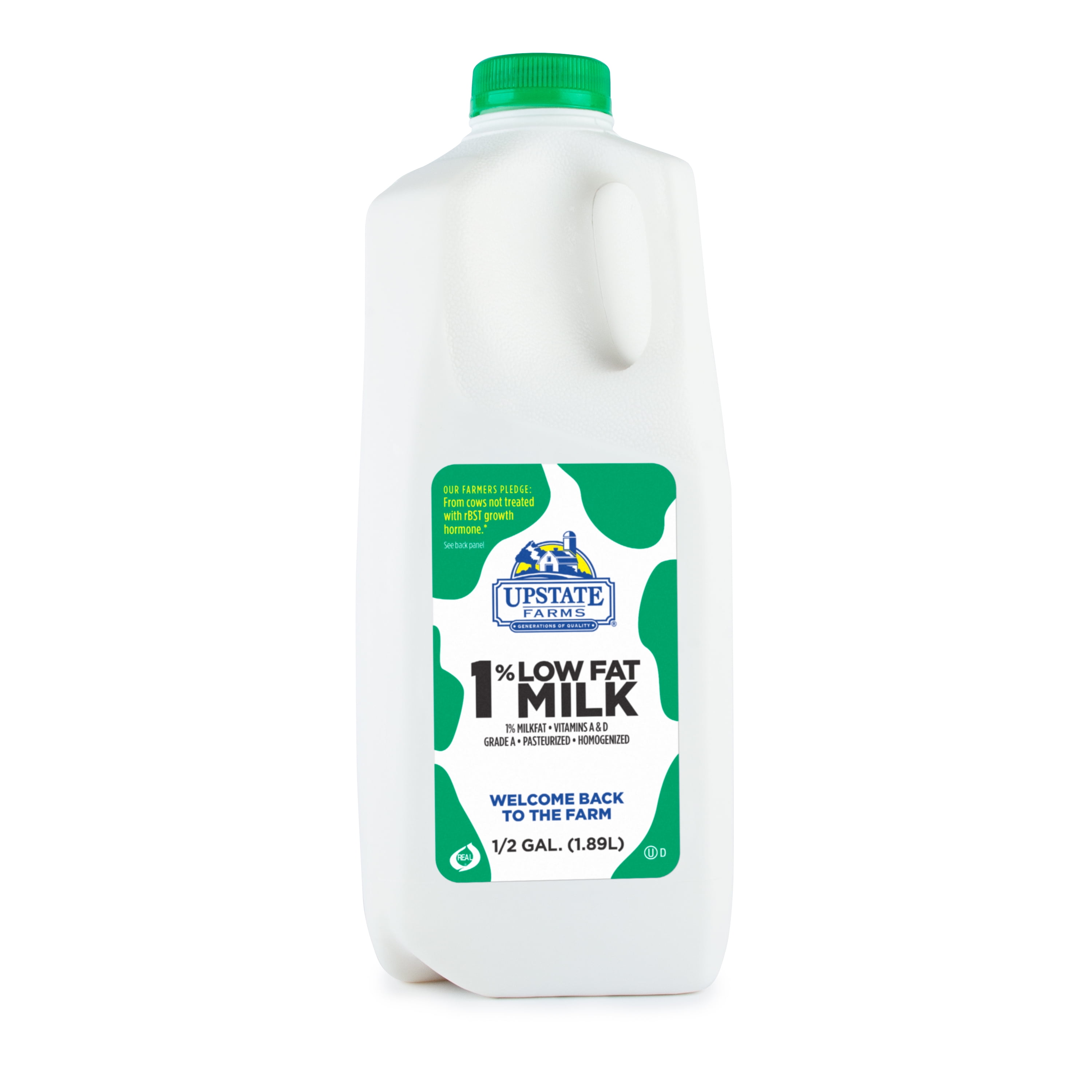 UPSTATE FARMS 1% Low Fat Milk, 64 Fl Oz - Walmart.com
