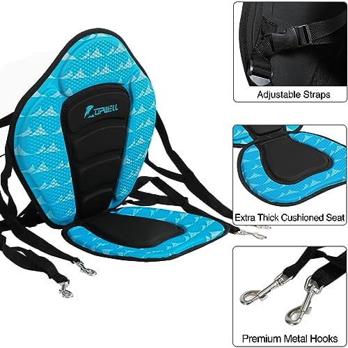 UPWELL Thicker Paddle Board Kayak Seat Comfortable Backrest and 4 ...