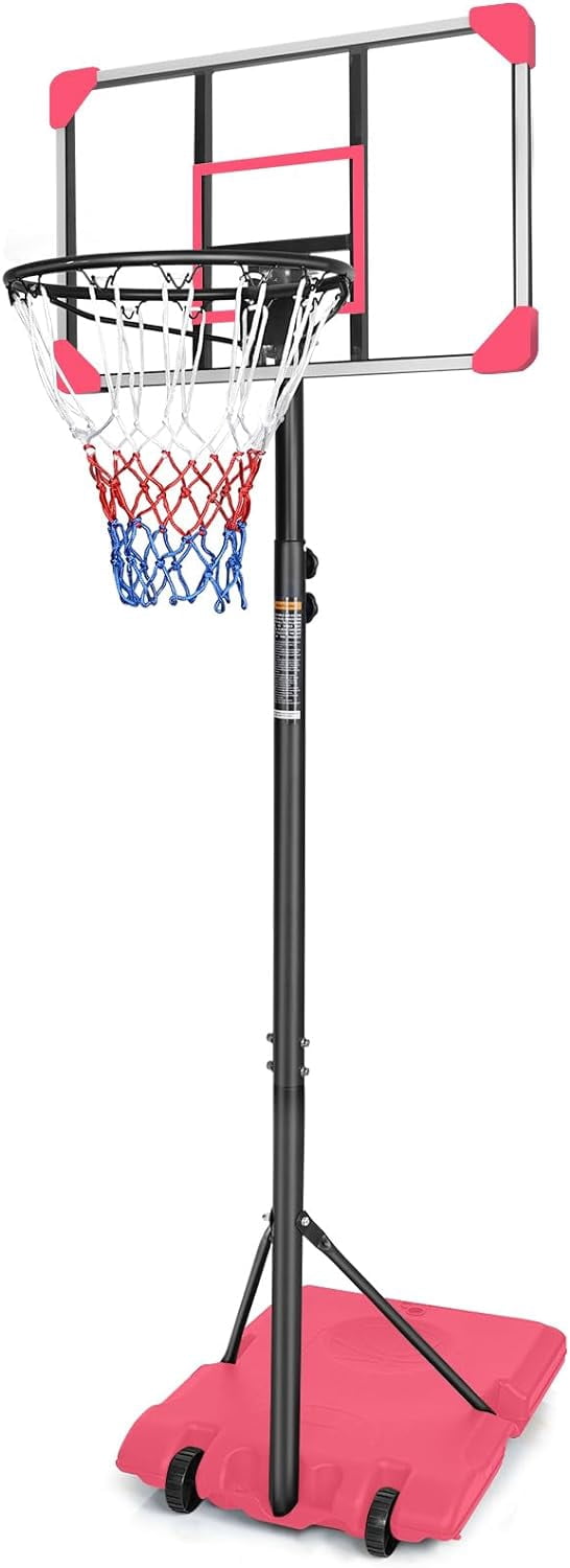 UPYOOE Basketball Hoop Teenagers Height Adjustable 5.6-7 'Basket 28 ...