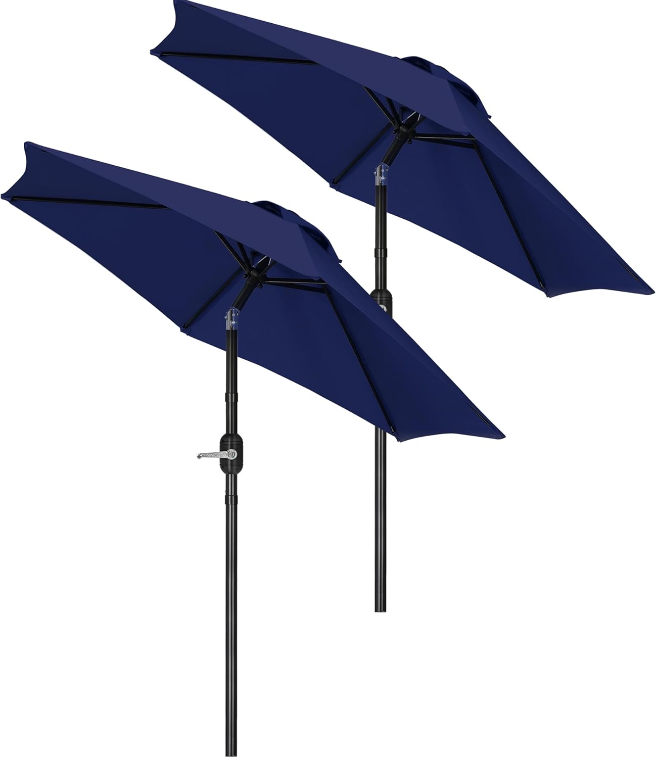 UPZE 2 Pack 7.5FT Outdoor Patio Umbrella Outdoor Table Umbrella w/Push ...