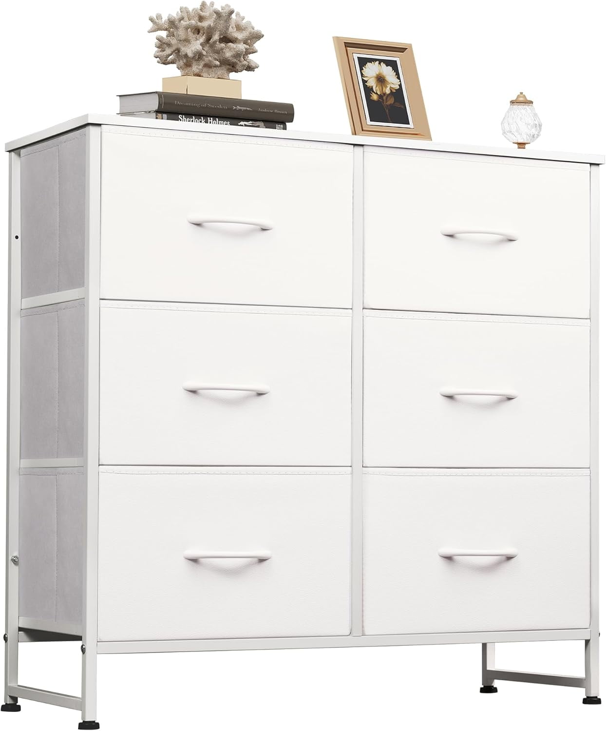 UPZE Dresser for Bedroom, 9 Drawer Double Dresser, Fabric Storage Tower ...
