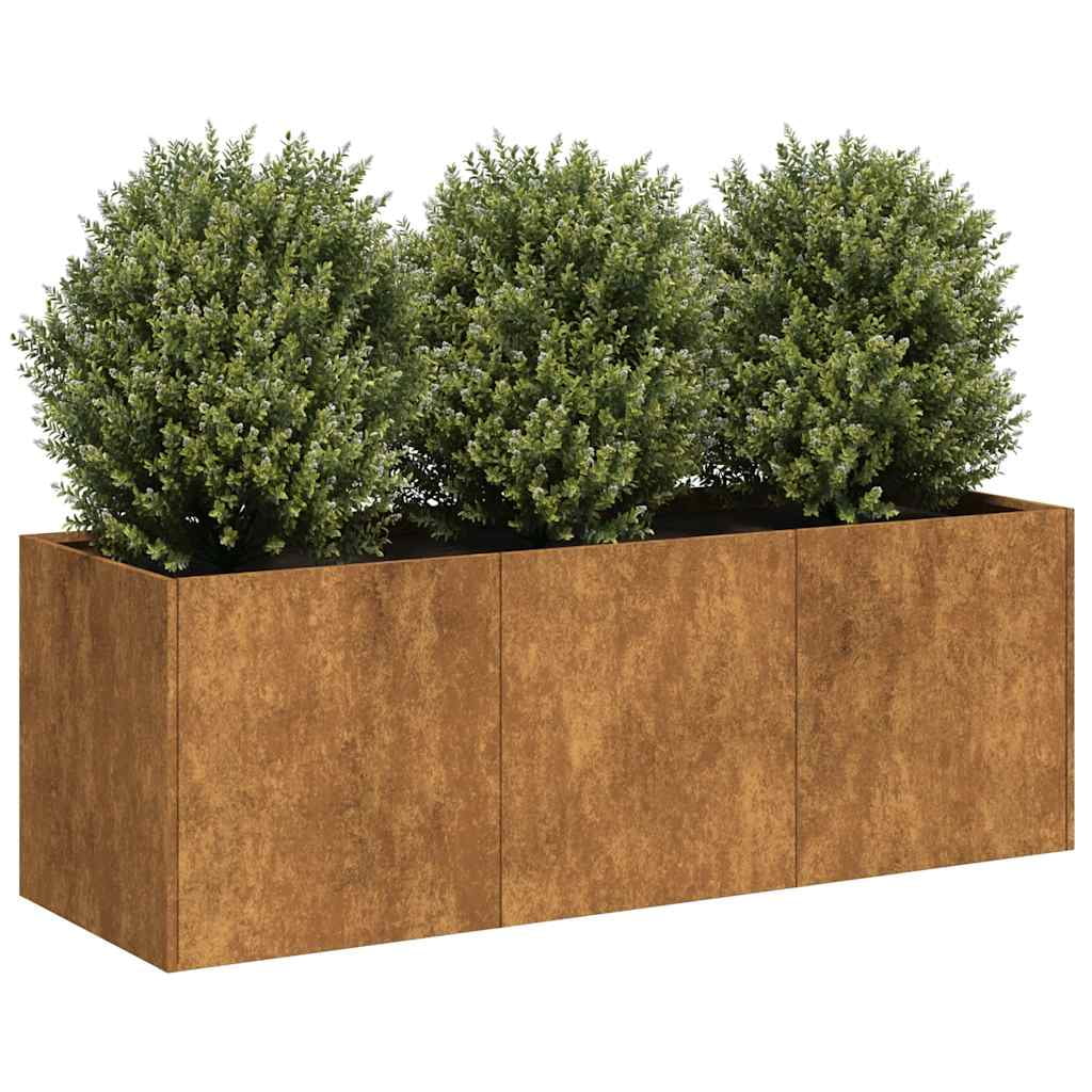 UPZE Large Cor-Ten Steel Planter Raised Bed - Anti-Corrosive & Durable ...