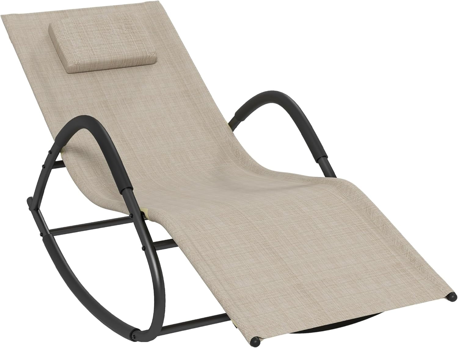 UPZE Rocking Chair, Zero Gravity Patio Chaise Sun Lounger, Outdoor ...