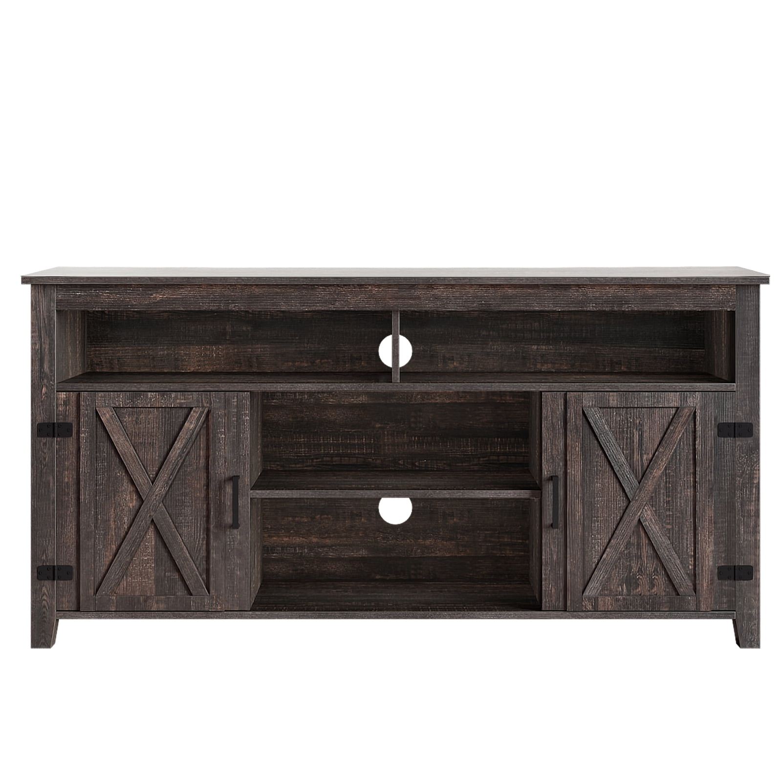 UPZE TV Stands for Living Room, Farmhouse Entertainment Center for 65 ...