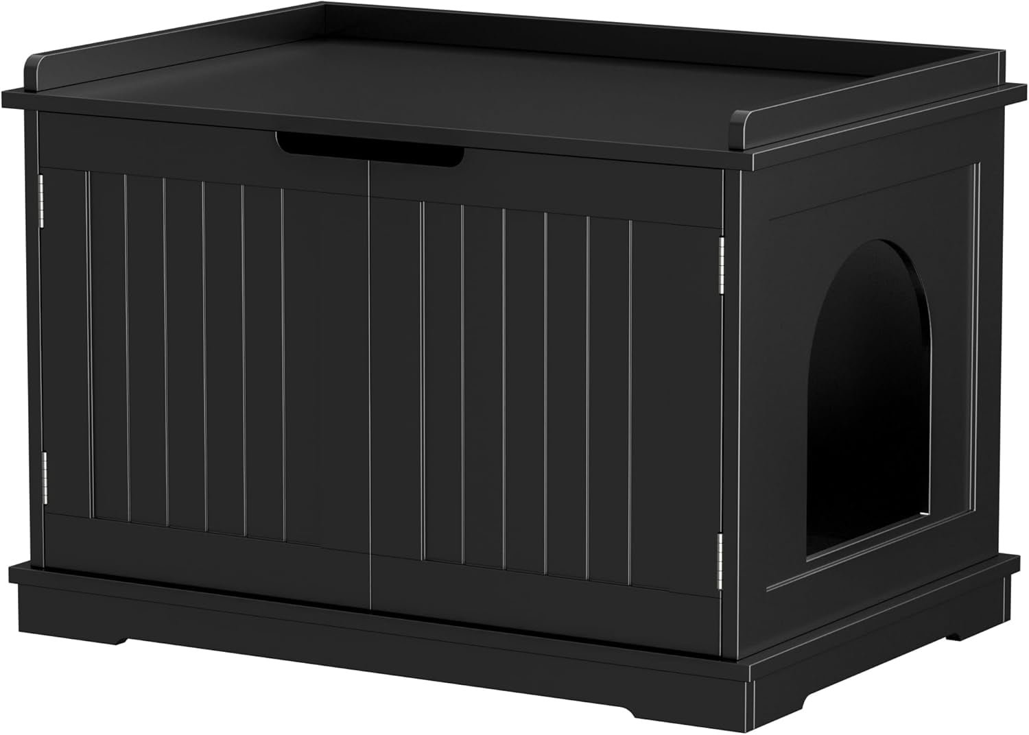 UPZE Wooden Cat Litter Cabinet, Hidden Litter Box Enclosure, Modern ...