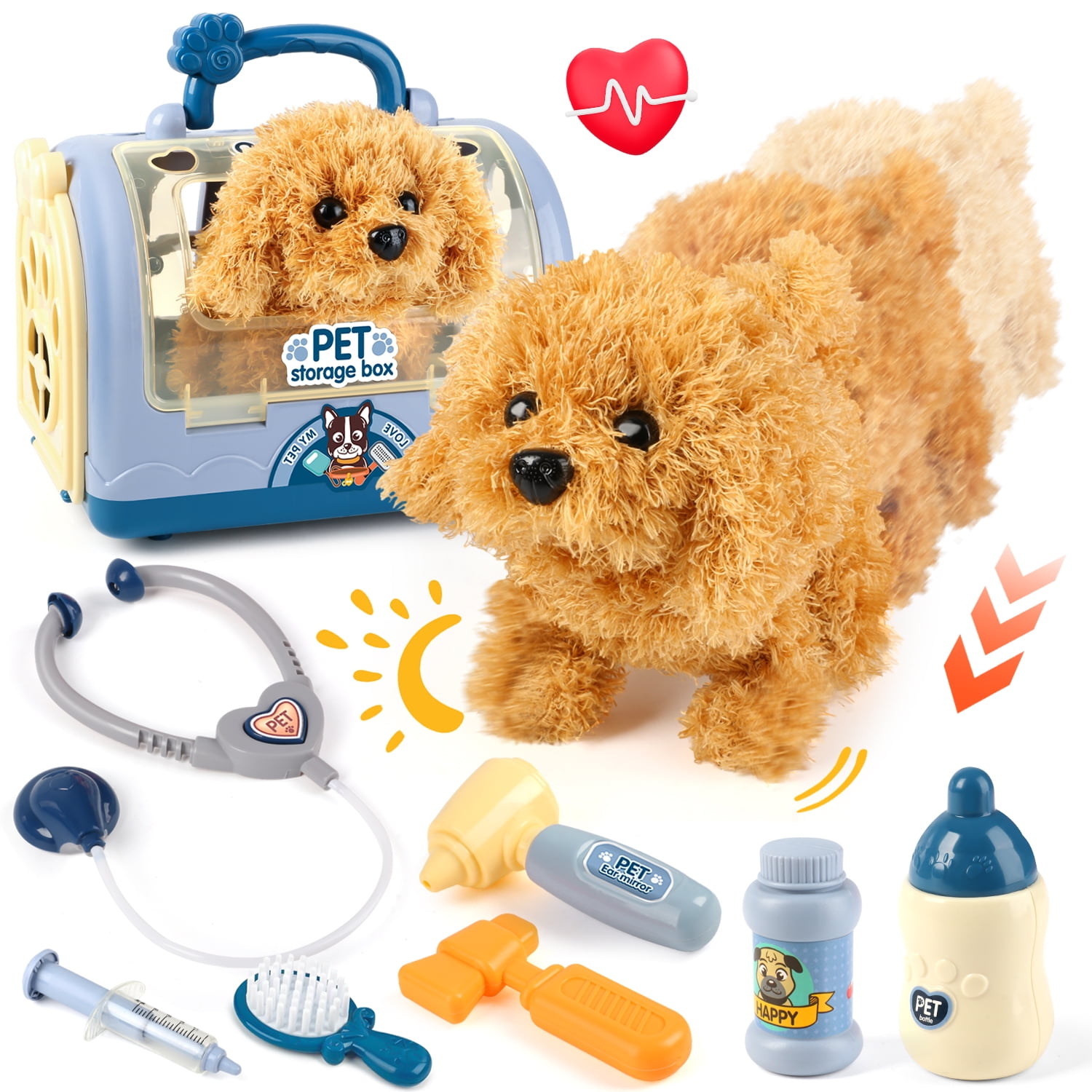 UQN Toy Veterinarian Kit for Kids, Vet Play Sets for Kids with ...