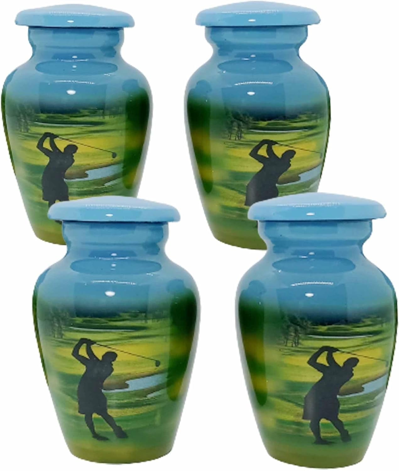 UR Keepsake Urn Set of 4-Perfect Golf Man Keepsake Cremation Urn for ...