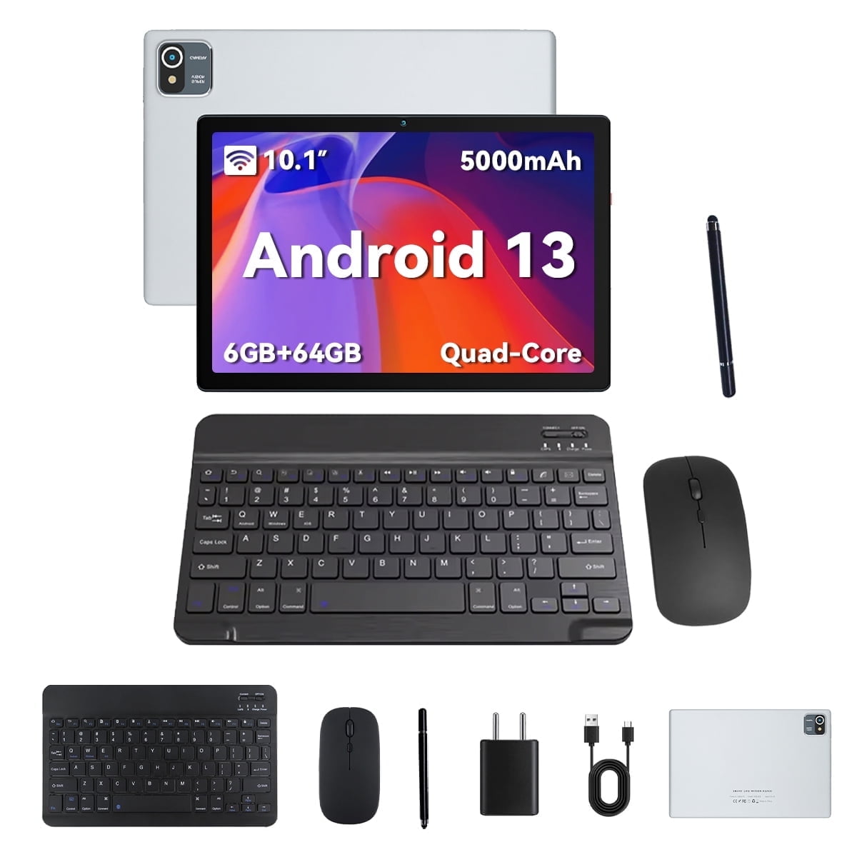 URAO Android 13 Tablet 10 inch,6GB+64GB ROM,1280x800 HD Touch Screen ...