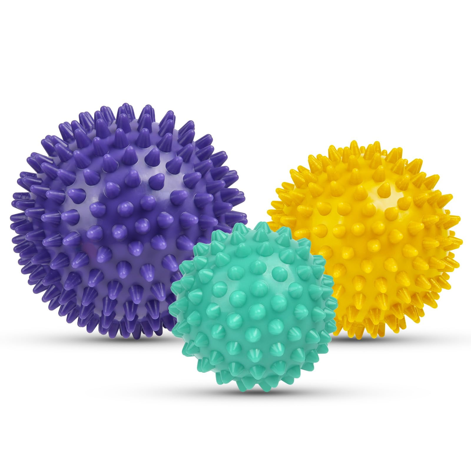 URAQT Spiky Ball, DHF10 3 Pack Hard Spiky Ball Roller Set, Professional ...