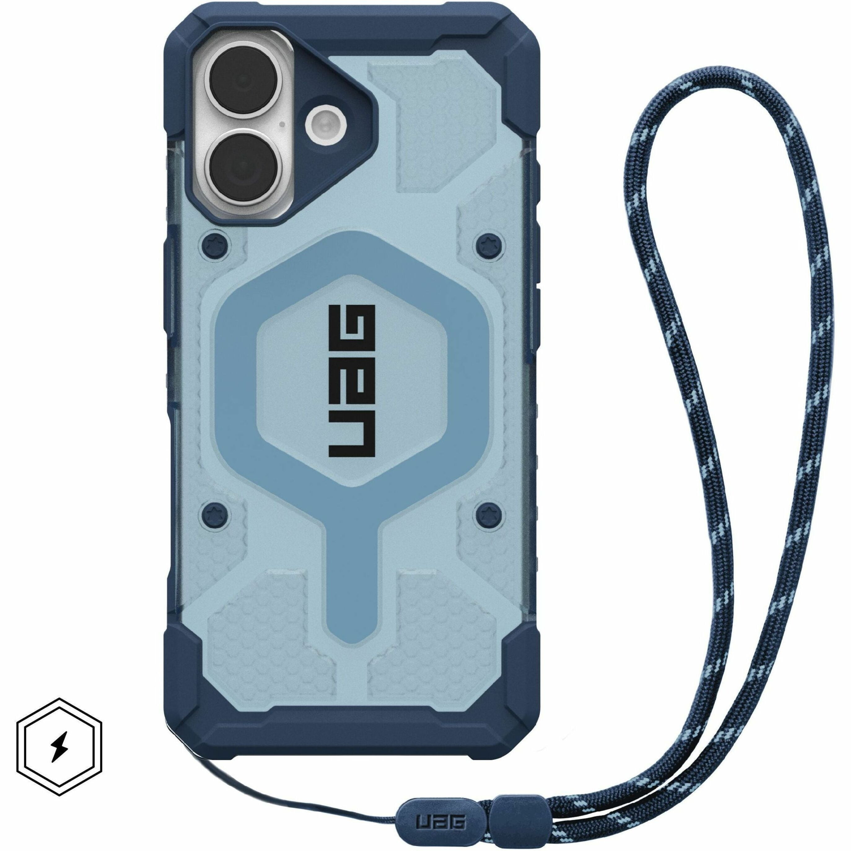 UAG iPhone 17 Case Pathfinder Clear + Wrist Lanyard Bundle - Compatible ...