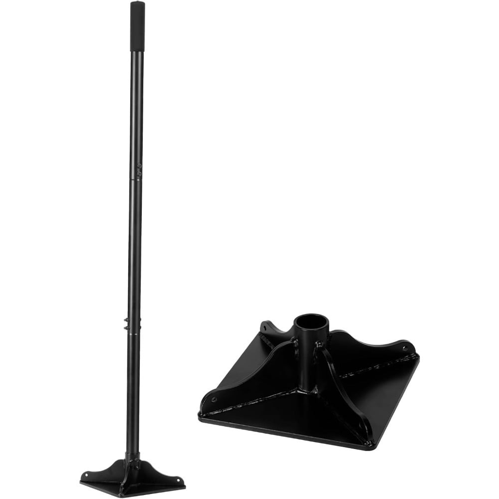 URBAN DECO 48 Inch Handle Steel Tamper, 8" X 8" Heavy Duty Garden ...