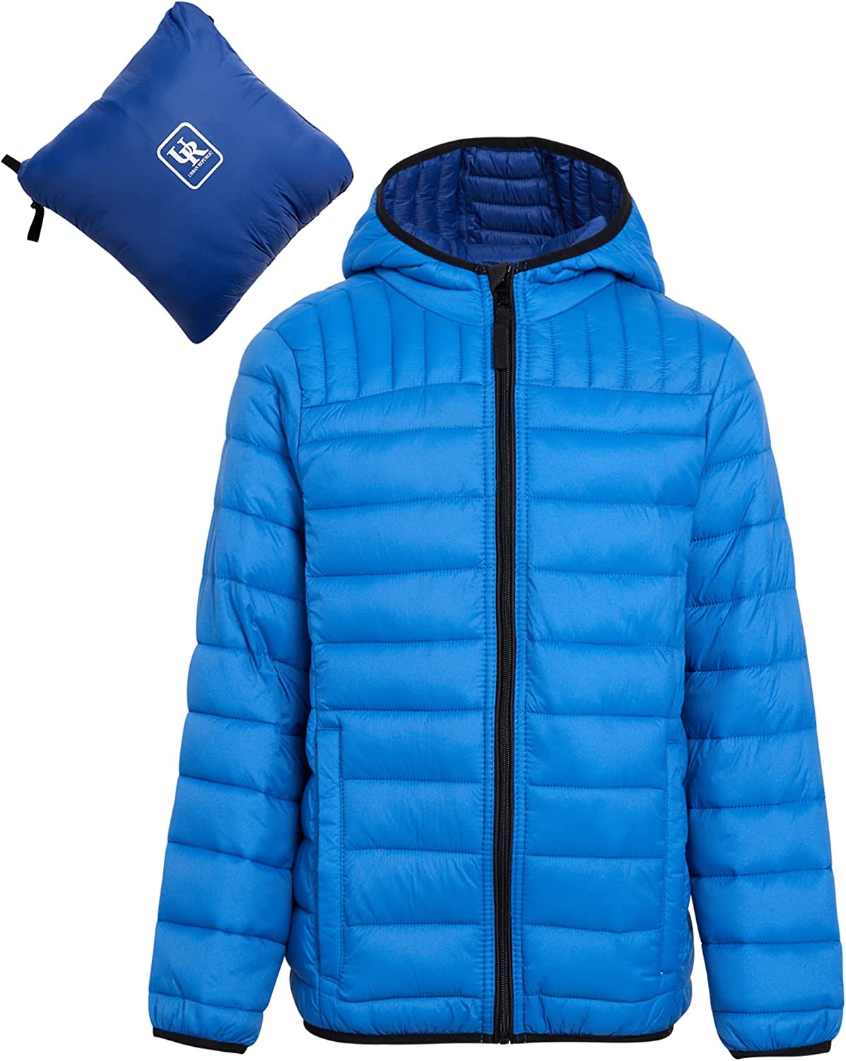 URBAN REPUBLIC Boys' Winter Jacket - Packable Water Resistant Bubble ...