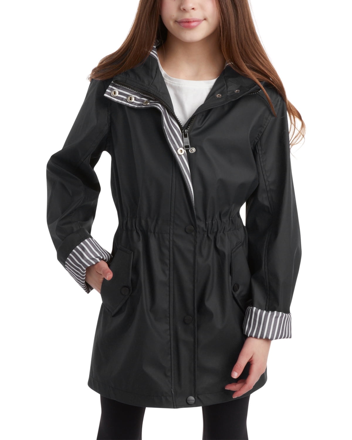 URBAN REPUBLIC Girls' Raincoat - Lightweight Waterproof Anorak Trench ...