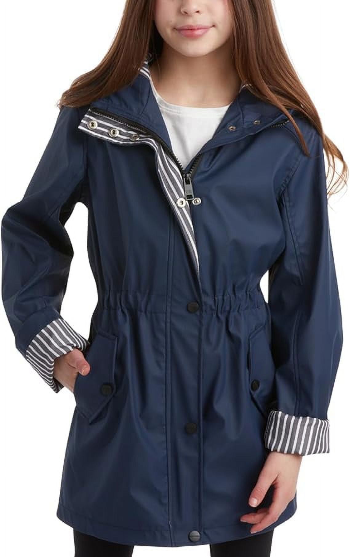URBAN REPUBLIC Girls' Raincoat - Lightweight Waterproof Anorak Trench ...