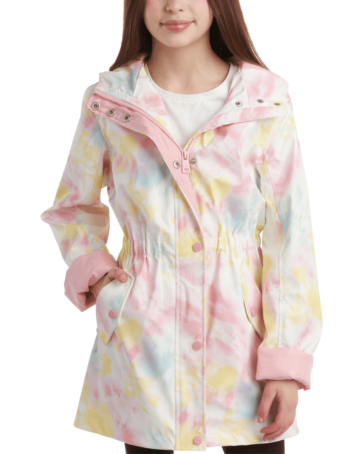 URBAN REPUBLIC Girls Rain Jacket Lightweight Slicker Shell Vinyl Anorak ...