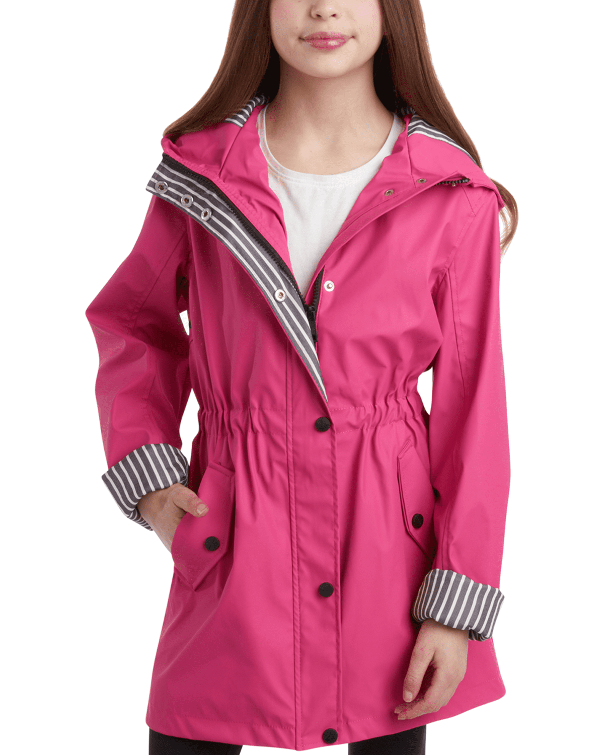 URBAN REPUBLIC Girls' Raincoat - Lightweight Waterproof Anorak Trench ...