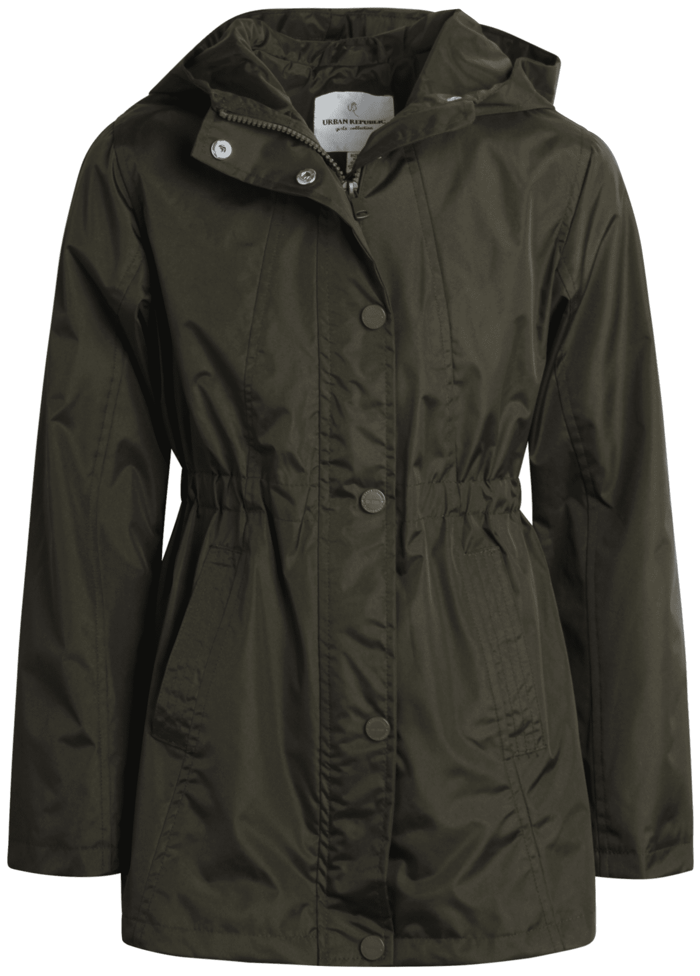 URBAN REPUBLIC Girls' Raincoat - Lightweight Waterproof Anorak Trench ...