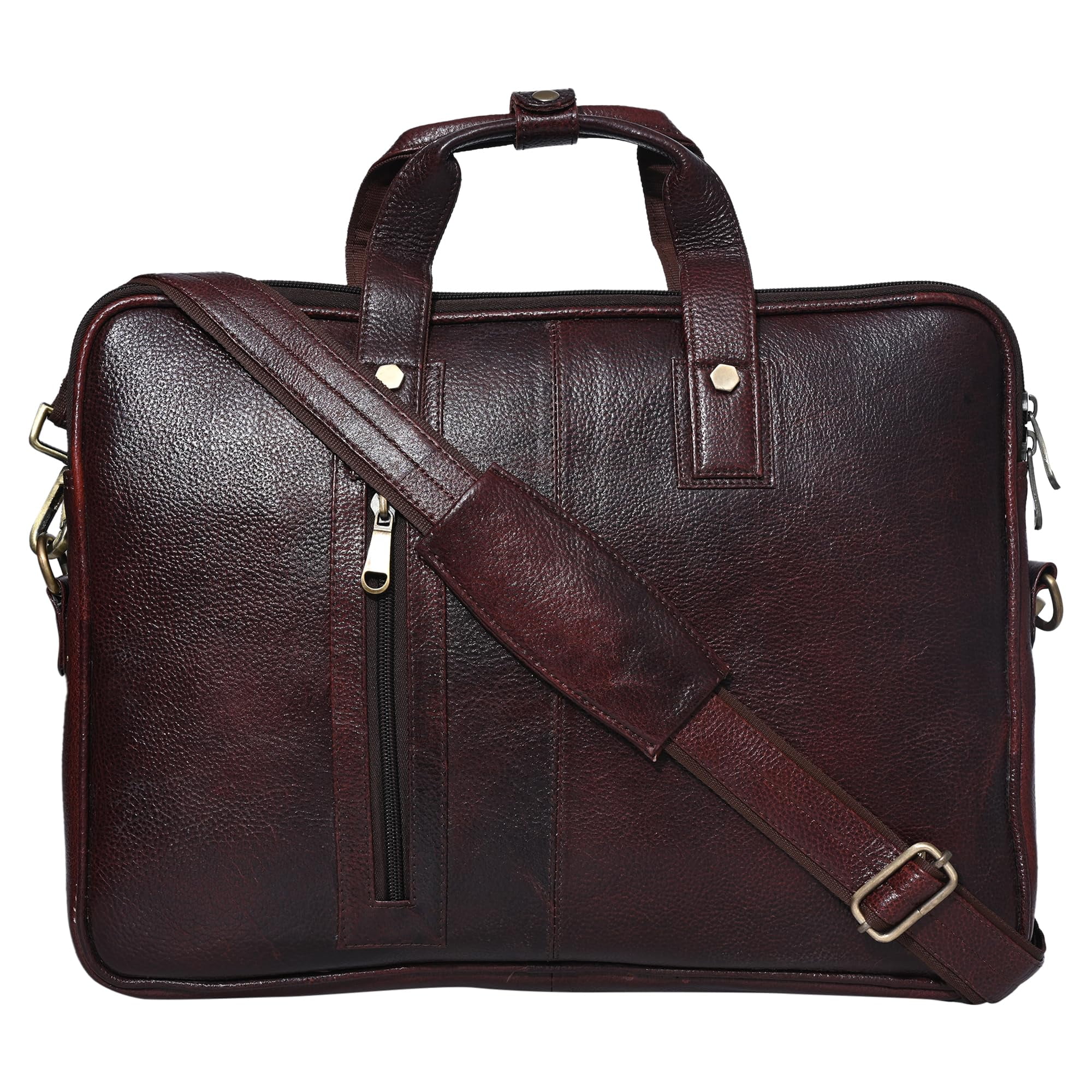 URBANZA Adult Full Grain Leather Handcrafted Briefcase, Multiple ...