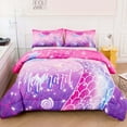 Free Shipping! URBONUR 3 Pcs Mermaid Tail Twin Girls Comforter Set ...